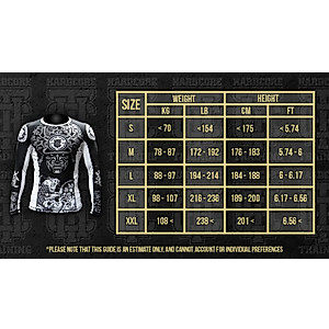 ardcore Training Viking 2.0 Men's Rash Guard Compression Long Sleeve MMA No-Gi Tight BJJ Grappling Base Layer Fitness Grey