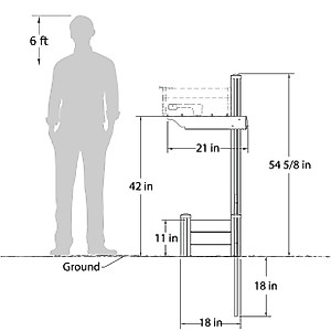 Zippity Outdoor Products ZP19027 Majestic Mailbox Post, White