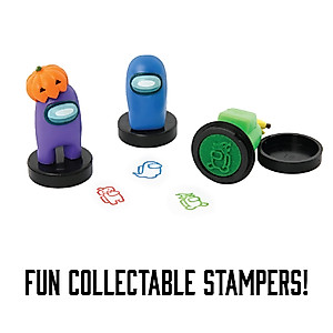 Among Us Stamps for Kids | 12 Among Us Toys Out of 16 Collectibles in 1 Box | Among Us Merch Incl. Mini Toys Like The Peeled, The Unbearable, The Dead Body, and The Ghost
