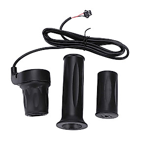 1 Pair Throttle Handle and Cable, 22.5mm Speed Throttle Handle Thumb Throttle for Electric Bike Scooter