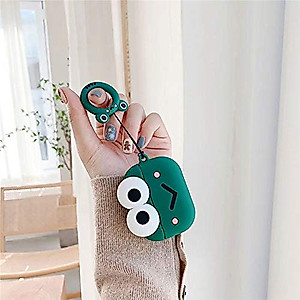 Rertnocnf Compatible with Earbuds Case Airpods Pro, Cute Big Eyes Frog Design Cover Creative Animals Soft Anti-Scratch Wireless Earphone Protector