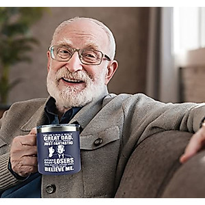 VIWIS Gifts for Dad from Daughter, Son - Dad Gifts from Daughter, Son for Fathers Day - Birthday Gifts for Dad, Funny Dad Birthday Gifts - Best Dad Mug 14Oz