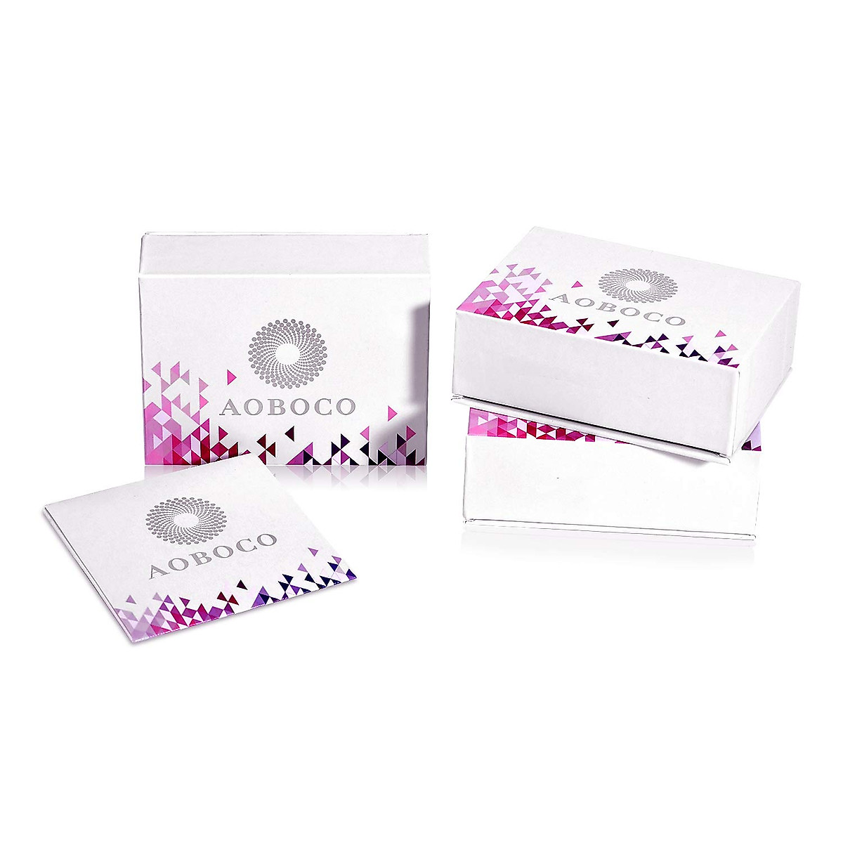 AOBOCO Sterling Silver Planet Galaxy Star Dangle Drop Earrings, Hypoallergenic Threader Earrings, Simulated Aquamarine Birthstone Crystal from Austria, Anniversary Birthday