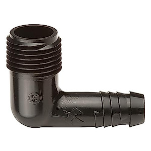 Rain Bird SWGE050B EZ Pipe/Swing Pipe Elbow Fitting, 1/2" Male Pipe Thread x 1/2" Barb, 10-Pack