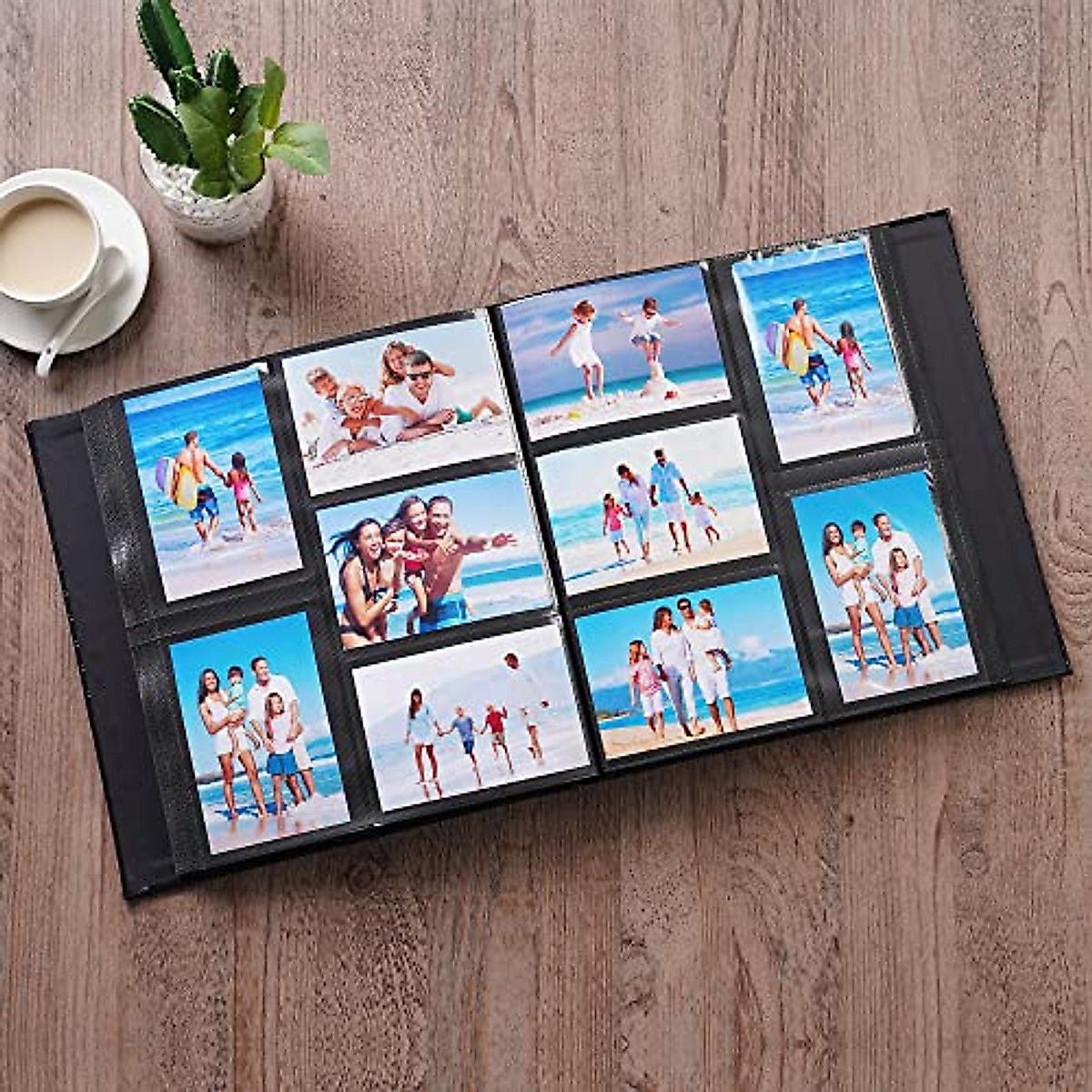 Mublalbum Leather Photo Album 4x6 600 Photos Large Capacity Picture photo Book with 600 Horizontal and Vertical Pockets for Baby Wedding Anniversary Family (White)