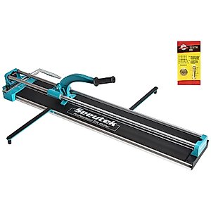 Seeutek 17 Inch Manual Tile Cutter Tools With Tungsten Carbide Scoring Wheel for Porcelain Ceramic Floor Tile Cutter Adjustable Laser Guide with Spare Cut Wheel