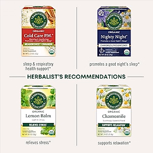 Traditional Medicinals Tea, Organic Nighty Night, Relax & Get a Good Night's Sleep, 96 Tea Bags (6 Pack)