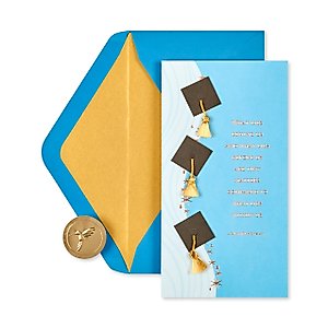 Papyrus Graduation Card with Money Holder (Tomorrow's Adventure)