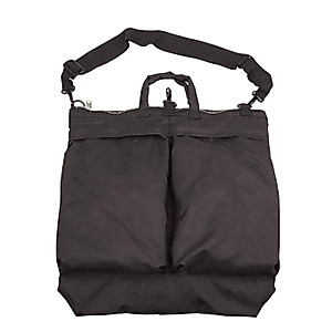 Black Flyers Helmet Shoulder Bag w/ adjustable shoulder strap