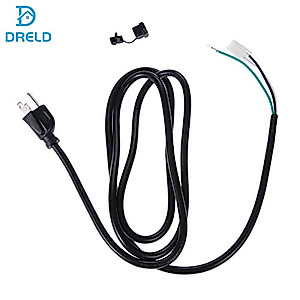 Smoker Grill Power Cord Kit by Dreld，Barbecue Power Cord Replacement for Traeger and Pit Boss Pellet Smoker Grills - 6 Feet