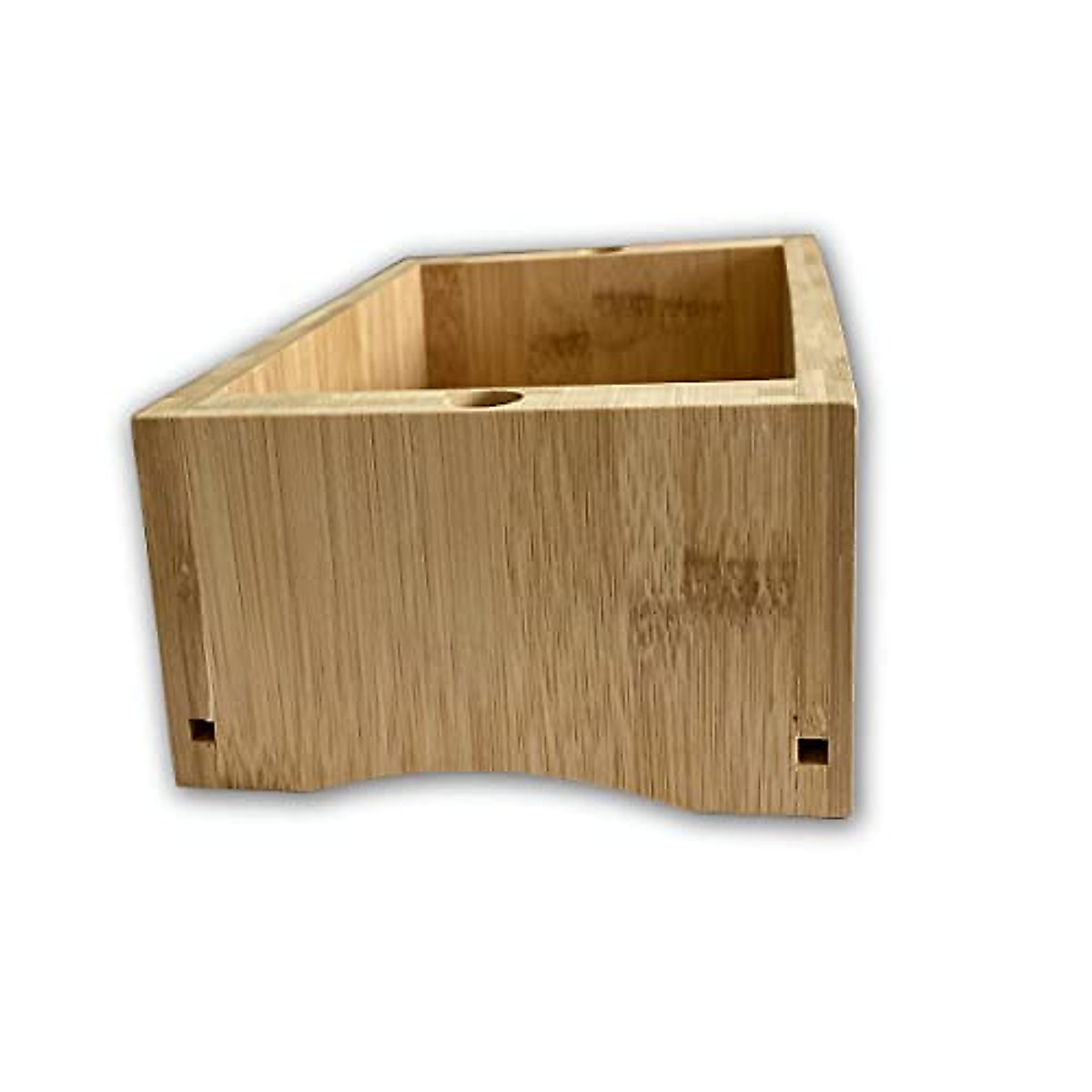 RaekerNow Organic Bamboo Double Solo Cup Holder with Marker Slot, Chalkboard and chalks for Disposable Cups, Party Organizer (Marker and Cups not Included)