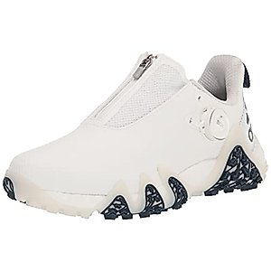 adidas Men's CodeChaos 22 BOA Spikeless Golf Shoes, Footwear White/Crew Navy/Crystal White, 10.5