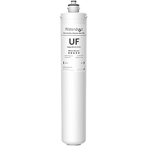 Waterdrop RF17W-UF 0.01 Micron Water Filter, Reduces Lead, Chlorine, Bad Taste & Odor, 24K Gallons High Capacity, Replacement for Waterdrop Under Sink Water Filtration system, White