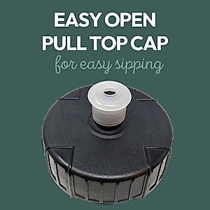 50 Strong Kids Water Bottle | 22 oz. BPA- Free Sports Squeeze Water Bottles with Pull Top Cap |Perfect Water Bottle for School | Reusable & Durable for Boys & Girls | Made in USA