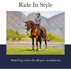 LeMieux Carbonite Overreach Horse Boots - Protective Gear and Training Equipment - Equine Boots, Wraps & Accessories (Black - Large)