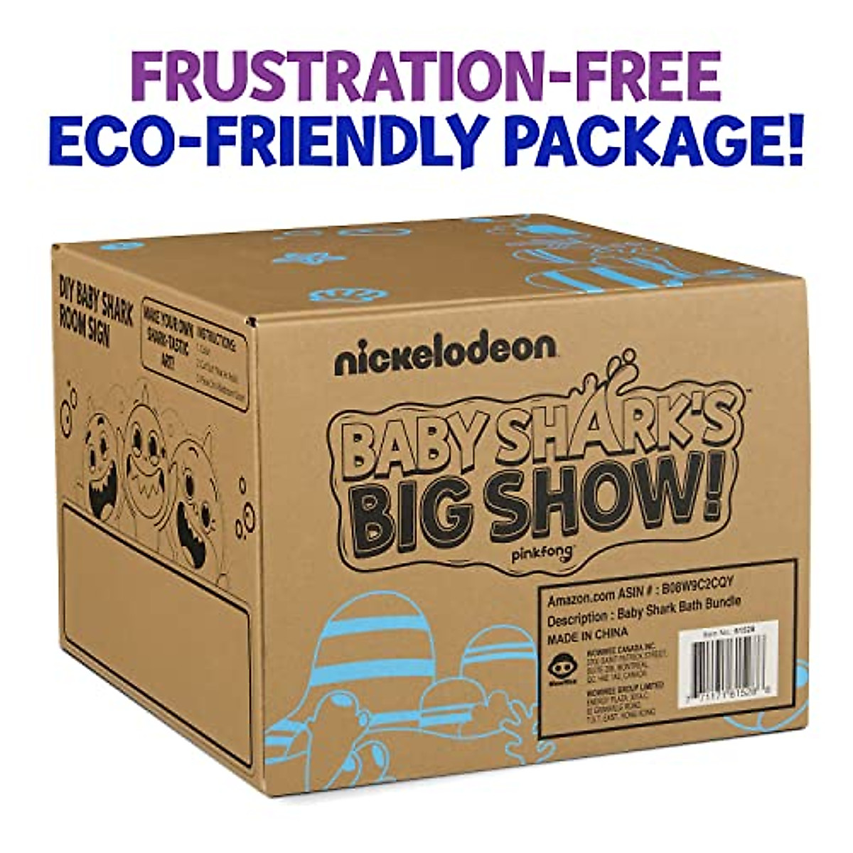 Baby Shark's Big Show! Bath Toy Bundle - 15 Pieces - Kids Bath Toys