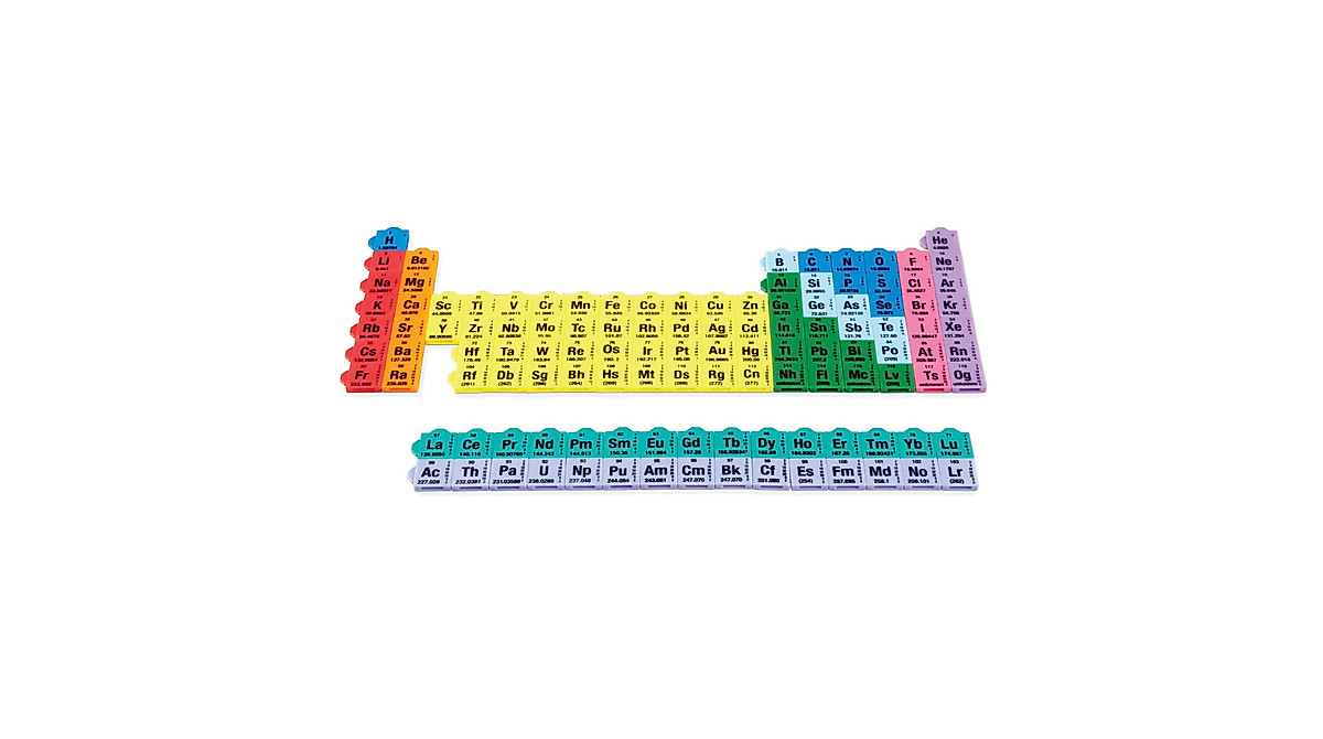 Connecting Color Tiles Periodic Table for Kids Ages 10-13 | Hand2Mind