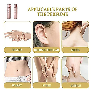 HIRAKI Flysmus Lusty Pheromone Perfume, Blisce Phero Perfume, Lusty Pheromone Perfume, Pheromones Perfumes for Women to Attract Men, Lusty Pheromone Perfume, Pheromone Roll-On Perfume (4PCS)