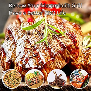 3 inch Upgraded Temperature Gauge Kit Replacement for Masterbuilt 560/800/1050XL Gravity Series Digital Charcoal Grill + Smokers