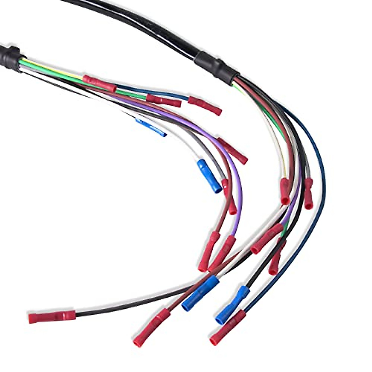 MIKODA Snow Plow Wire Harness Repair Kit, Western/Fisher 9-Pin Truck Side Snow Plow Harness Repair Ends with Zip Ties & Dielectric Grease Replace 49308 49317 22335k