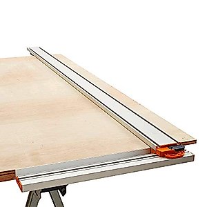 BORA 544002 T-Square Attachment, NGX Clamp Edge Accessory, Circular Saw Guide, Keeps Plywood Cuts Straight and Parallel