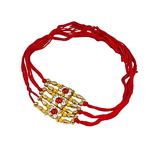 TheNext7 Pack of 3 Rakhi for Brother, Rakhi Bracelets, Rakhi Gift for Bhaiya, Designer Rakhi, Latest Rakhi for bhai, Thread Bracelet Bracelet for Brother Bhabhi Bhaiya, Raksha Bandhan Gift.