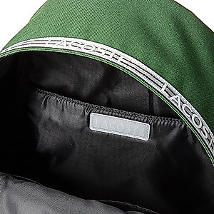Lacoste Men's Neocroc Backpack with Zipped Logo Straps, Green, One Size