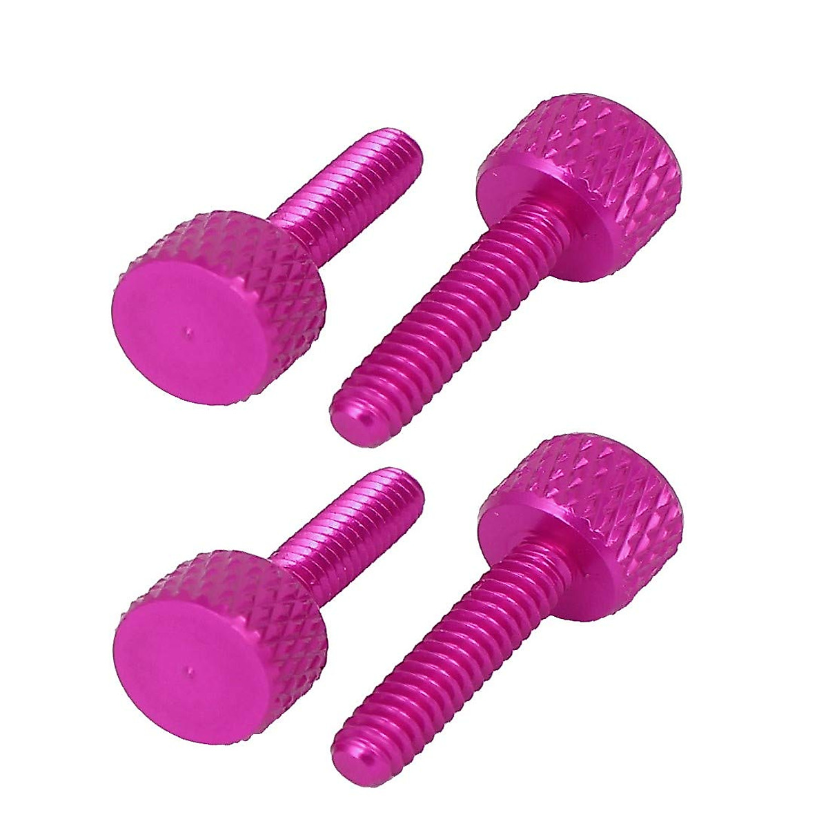 New Lon0167 Computer PC Featured Graphics Card Knurled reliable efficacy Head Thumb Screws Fushcia 6#-32 4pcs(id:d33 dd 53 f4a)
