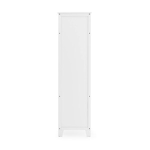Martha Stewart Kids' Storage System - Creamy White: Wood Bookshelf Cubby with Seat Cushion, Shelves and Storage Bins; Reading Nook Bookcase and Kids Room Storage Bench