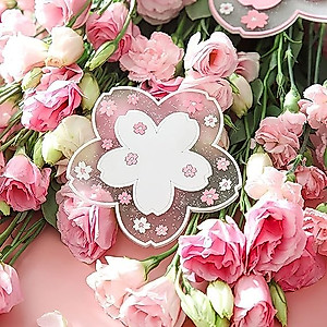 Cherry Blossom Coaster Pink and White Water Cup Coffee Coasters Durable Table Home Decoration 4.5x4.5 inch