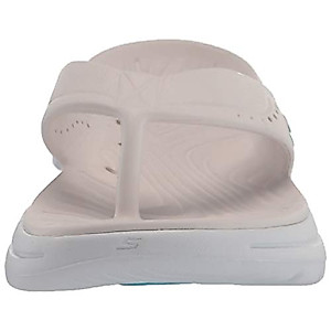 Skechers Women's FOAMIES GOwalk 5 - Bali Sport Sandal, White, 10