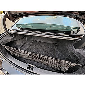Envelope + Floor Style Automotive Elastic Trunk Cargo Net for Volvo S60 B5-2019-2023 - Premium Trunk Organizer and Storage - Luggage Net for Sedan - Car Organizer for Volvo S60 T8