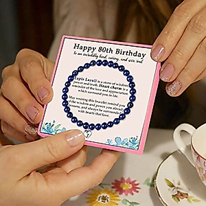 Diosky 80th Birthday Gifts for Women, 80th Birthday Gift Idea for 80 Year Old Woman, Mom, Wife, Grandma, Friend