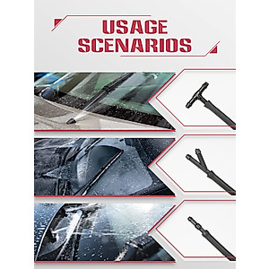 Windshield Washer Nozzles Kit, Replacement for Chrysler, Dodge, Jeep, Ram - OTUAYAUTO Washer Jet and Fluid Hose with Connector