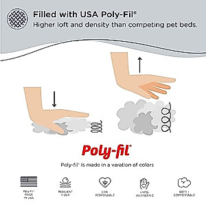 Best Friends by Sheri The Original Calming Donut Cat and Dog Bed in Shag Fur Baby Blue, Small 23x23