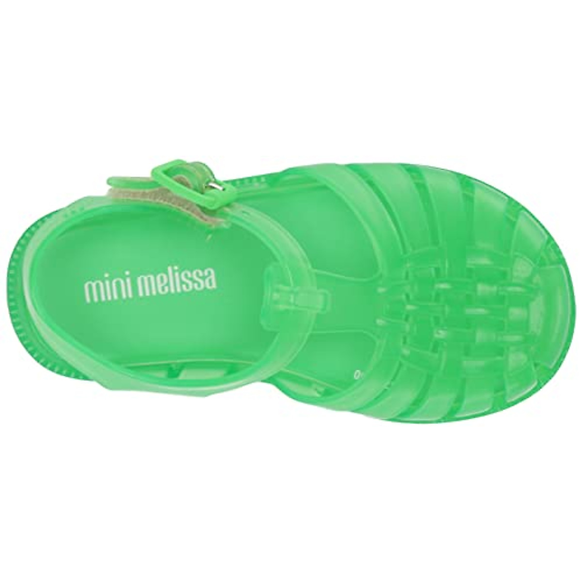 Mini Melissa Girls Flat Sandals, Green, 1 Little Kid