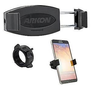 Arkon Tripod Adapter with Phone Holder for iPhone XS Max XS XR X 8 Galaxy S10 S9 Note 9 8 Retail Black & Mobile Grip 2 Phone Holder for iPhone 7 6S Plus 6 Plus 6S 6 5S Galaxy S7 S6 Note 5 Retail Black