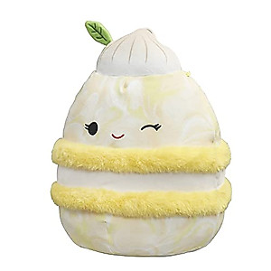 Squishmallows Original 12-Inch Landry Yellow Meringue Macaron - Medium-Sized Ultrasoft Official Jazwares Plush