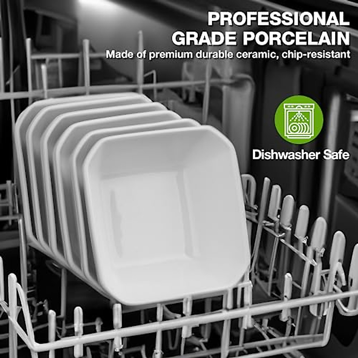 Mfacoy 6 Pack Soy Sauce Dishes, 3 oz Ceramic Dipping Bowls, Pinch Bowls, Small Dip Bowls Set, Sauce Dish Bowls, Mini Bowl for Side Dish, Ketchup, Soy, BBQ, Sushi, Party, Condiments Serving Bowl Set