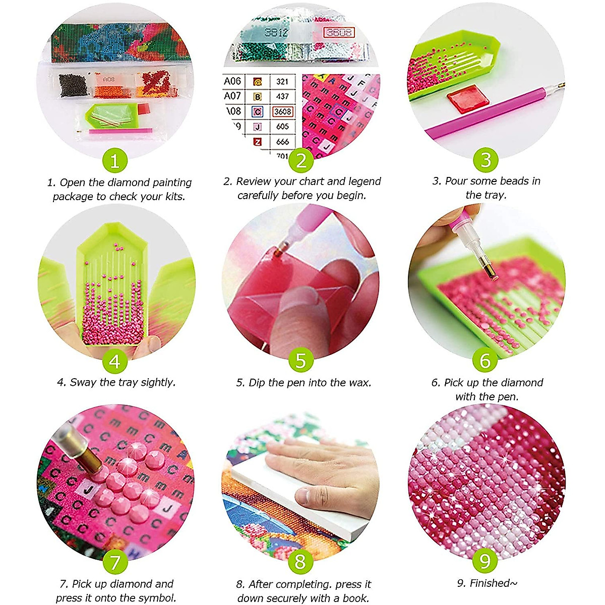 ADILAIDUN Diamond Painting Kits for Adults,5D Paint with Diamond Full Drill for Parents-Children Interrction,Gem Art Paints with Diamond Home Wall Decor,12x16inch