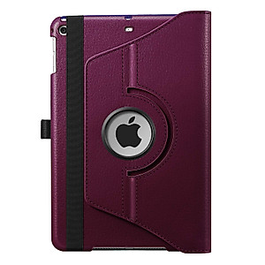 Fintie Rotating Case for iPad Mini 5th Generation 2019 / iPad Mini 4 (7.9 Inch) - 360 Degree Rotating Smart Stand Protective Back Cover, Auto Sleep/Wake Feature, Purple