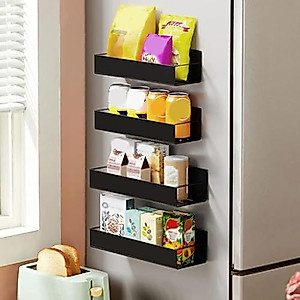 YZYDF Stylish Magnetic Rack Space Saving Refrigerator Side Storage Shelf Racks Kitchen Accessories