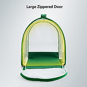 Small Butterfly Habitat, Insect Mesh Cage, Caterpillar Enclosure, Critter Cage, Bug Terrarium Portable Carry Handle Easy to Observe 8 x 8 x 8 Inches