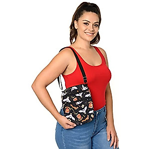 Harry Potter Crossbody Bag Hogwarts Gryffindor All Over Print Passport Travel