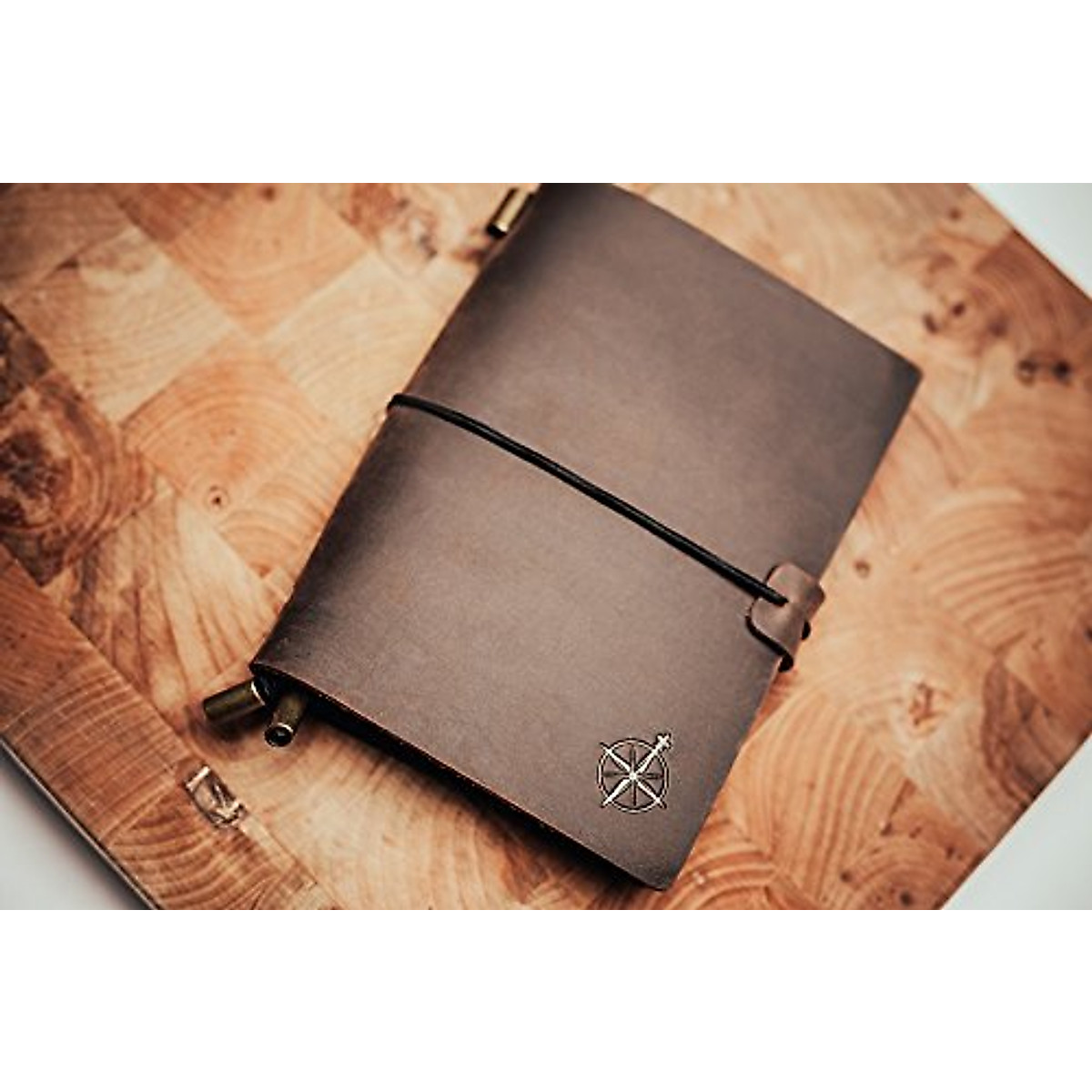 Wanderings Leather Pocket Notebook - Small, Refillable Travelers Journal - Passport Size, Perfect for Writing, Gifts, Travelers, Professionals, as a Diary or Pocket Journal. Small Size - 5.1 x 4 inches