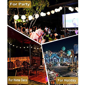 Derkniel 10 FT Outdoor String Light Pole Stand for Garden Lawn, Adjustable Globe Patio Light Post for Hanging Outside Decorate Lighting, 1 Pack