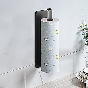 Paper Towel Holder, 2676cm Under Cabinet Roll Holder, Drill Free Kitchen Paper Towel Holder, Rust-Proof Kitchen Roll Holder, Self Adhesive Paper Towel Rack for Kitchen Pantry Bathroom Toilet Hotels