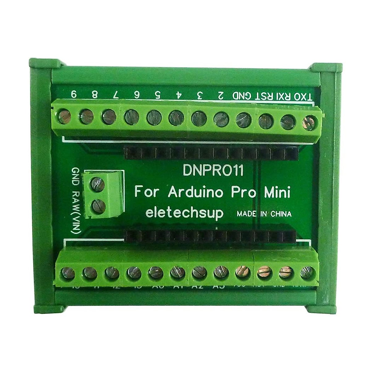 DIN Rail Mount Adapter Module for Arduino Pro Mini Board DIY PLC Industrial Cont (1)