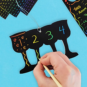 Rite Lite Passover Scratch Paper Kit - Passover Gifts, Passover Gifts for Kids, Passover Scratch Art, Passover DIY Kit for Kids!