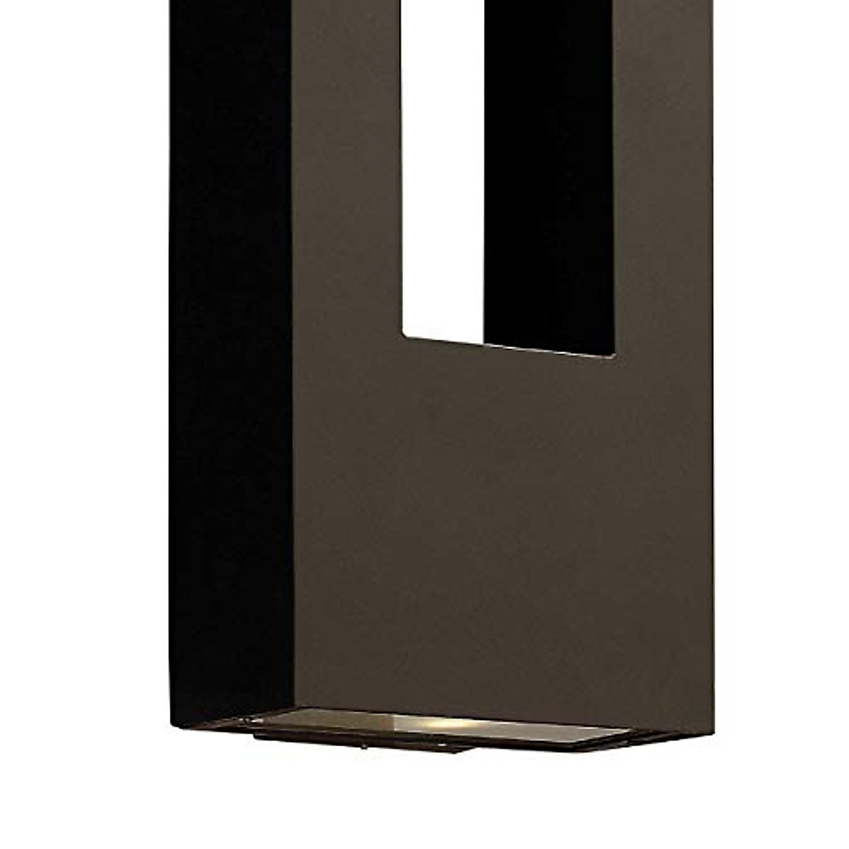 Hinkley Atlantis Collection Two Light 6.5W GU10 LED Outdoor Large Wall Mount Lantern, Bronze